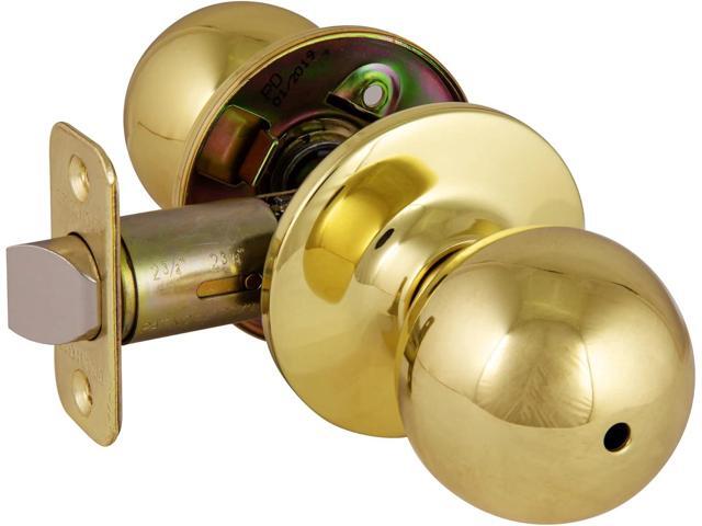 Click here for Ball Polished Brass Privacy Bed/Bath Door Knob prices