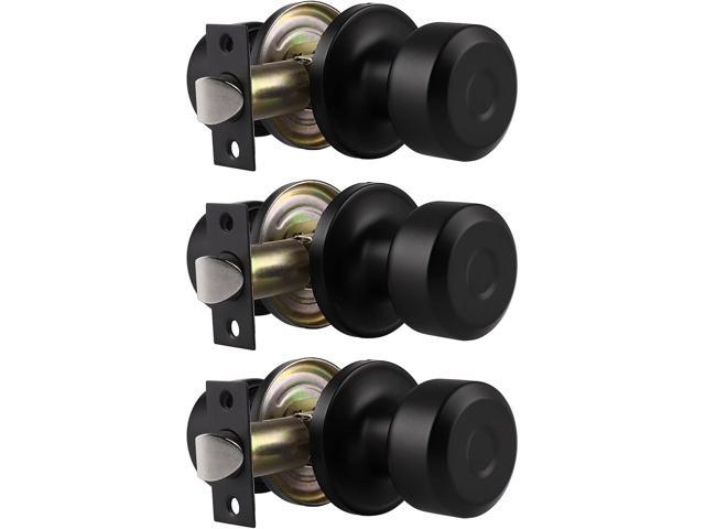 Click here for Probrico 3 Pack Black Passage Door Knobs Keyless... prices