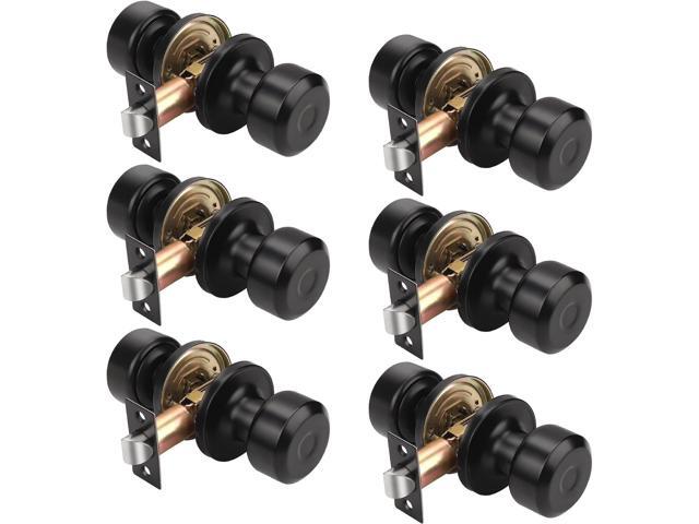 Click here for KNOBWELL 6 Pack Matte Black Passage Door Knobs  In... prices