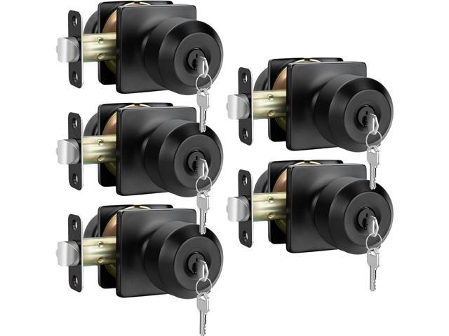 Click here for Haidms 5 Packs Black Door Knob with Key  Keyed Ali... prices