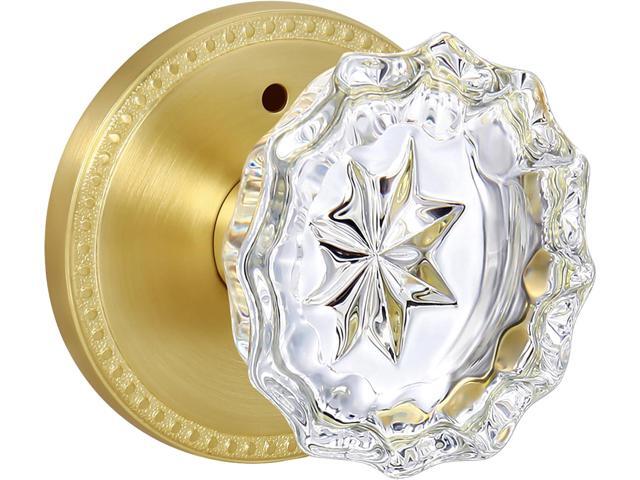 Click here for Vintage Crystal Glass Door Knob with Privacy Lock... prices