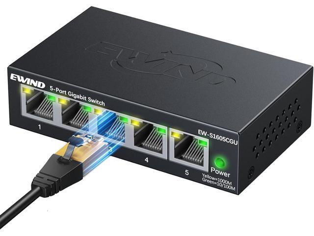 Click here for DualRateLED 5 Port Gigabit Ethernet Switch with VL... prices
