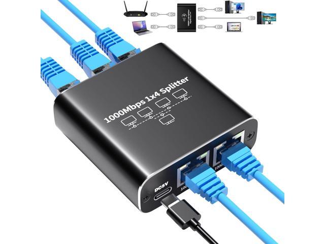 Click here for 1000Mbps Ethernet Splitter 1 to 4 High Speed Rj45... prices