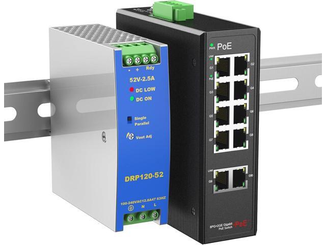 Click here for Industrial 8-Port Full Gigabit POE+ Switch with In... prices