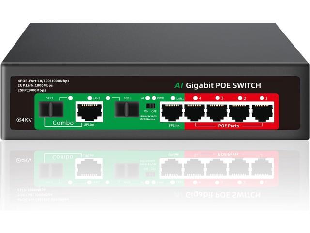 Click here for STEAMEMO 8 Port Gigabit Ethernet Unmanaged PoE Swi... prices