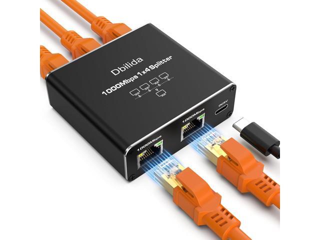 Click here for 1 to 4 Ethernet Splitter - 1000Mbps LAN Splitter f... prices