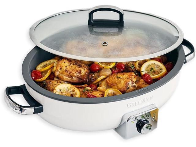 Click here for GreenPan Elite 5.5QT Electric Oval Skillet  PFAS-F... prices