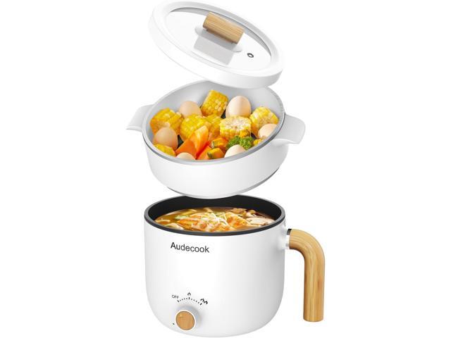 Click here for Audecook Hot Pot Electric with Steamer  1.5L Porta... prices