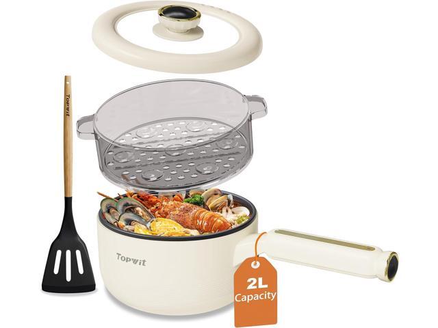 Click here for TOPWIT Hot Pot Electric with Steamer  2L Multifunc... prices