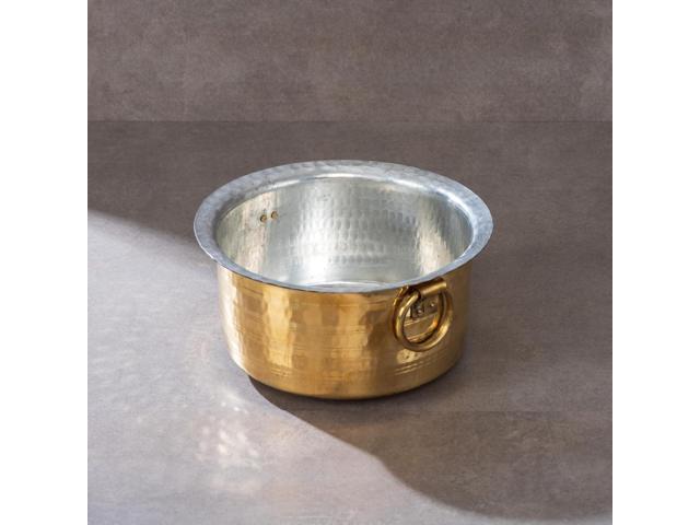 Click here for P-TAL Brass Stock Pot with Lid Naturally Nonstick... prices
