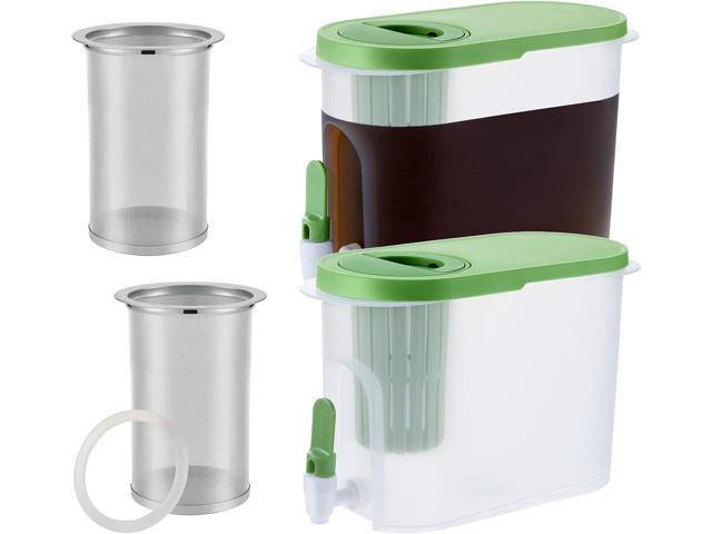 Click here for 2 Pcs Cold Brew Maker 1 Gallon Plastic Cold Brew C... prices