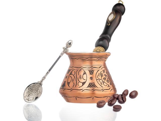 Click here for 12 Oz Copper Turkish Greek Arabic Coffee Pot with... prices