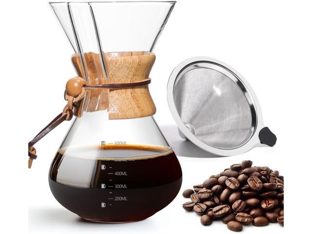 Click here for Pour Over Coffee Maker 20 OZ  6 Cup Borosilicate G... prices