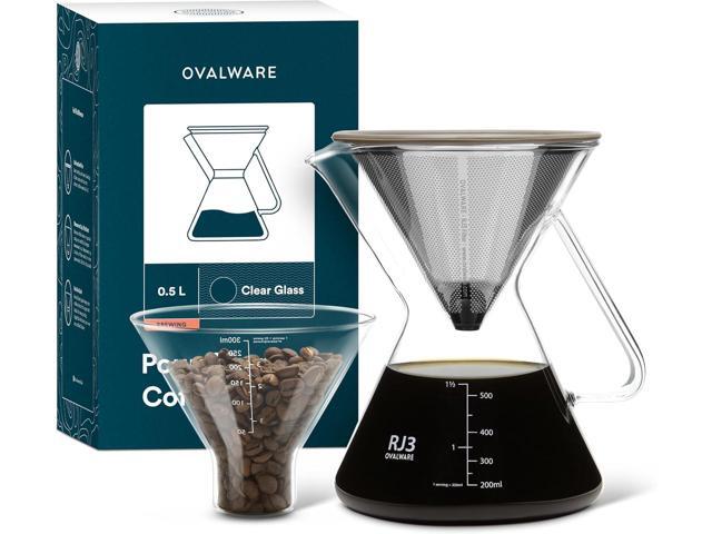 Click here for ovalware Pour Over Coffee Maker Set 17oz / 0.5L Bo... prices