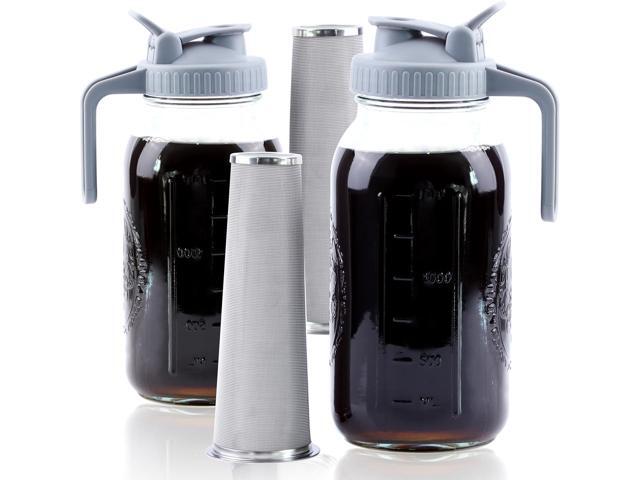 Click here for Cold Brew Coffee Maker 64 Oz Mason Jar Cold Brew P... prices