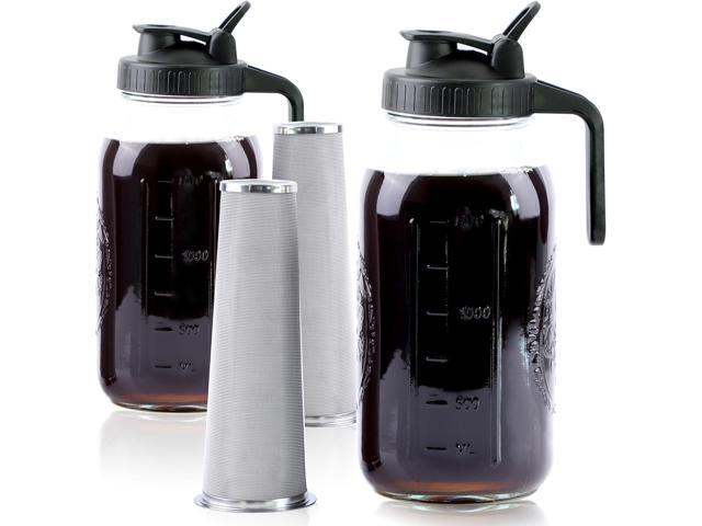 Click here for Cold Brew Coffee Maker 64 Oz Mason Jar Iced Coffee... prices
