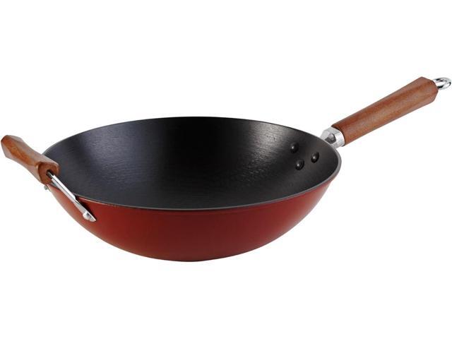 Click here for IMUSA USA GKG-61021 Light Cast Iron Wok  14  Red H... prices