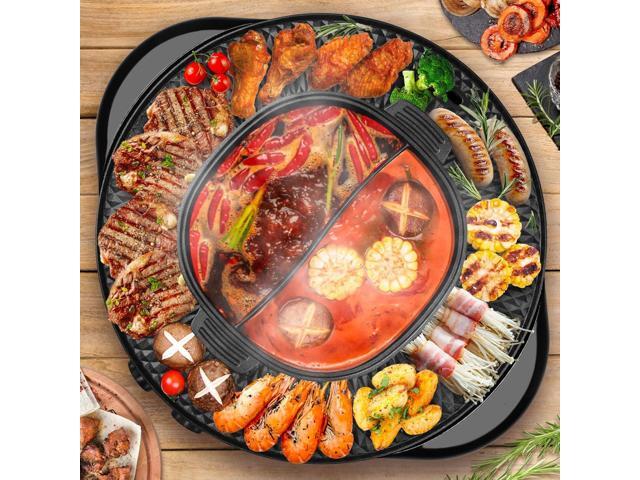 Click here for 2 in 1 Hot Pot with Grill  Electric Korean BBQ Gri... prices