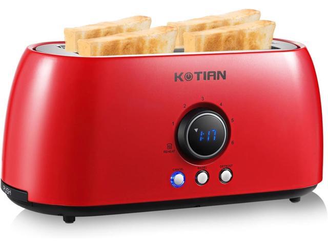Click here for Toaster 4 Slice KOTIAN Retro Long Slot Toasters wi... prices