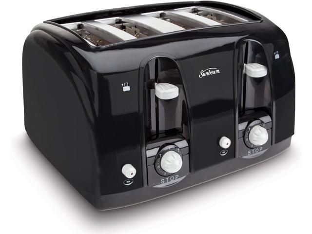 Click here for Sunbeam Wide Slot 4-Slice Toaster  Black (003911-1... prices