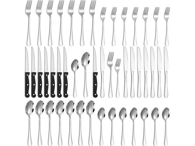 Click here for 48-Piece Silverware Set with Steak Knives Stainles... prices