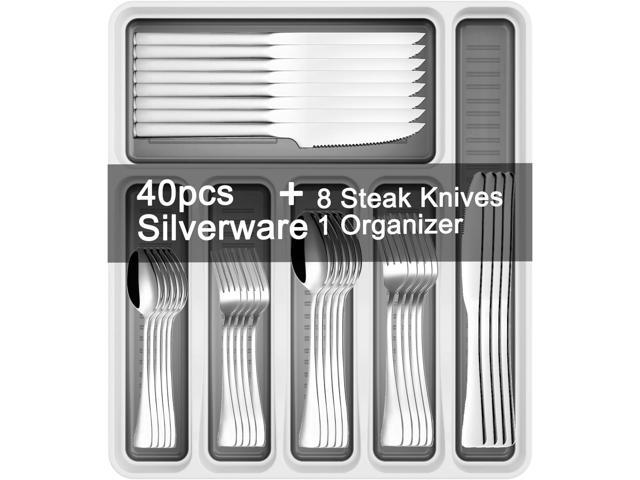 Click here for 49-Piece Silverware Set with Organizer  Stainless... prices