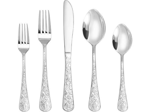 Click here for Runfly Vintage Carved Stainless Steel 20 Pieces Fl... prices
