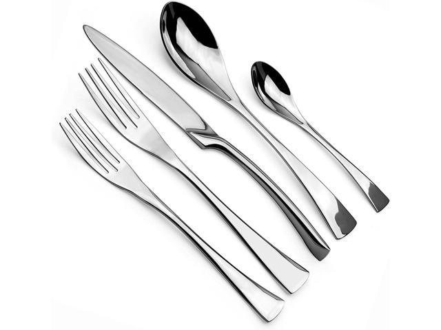 Click here for 20-Piece 18/10 Stainless Steel Flatware Set  Servi... prices
