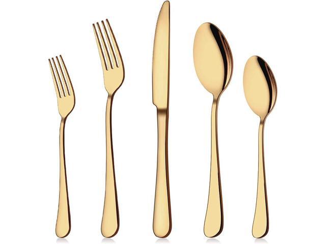 Click here for Aisoso Gold Silverware Set  20-Piece Flatware Set... prices