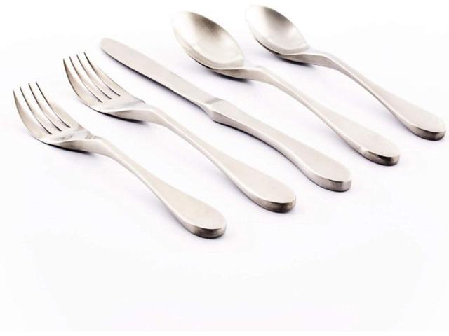 Click here for Knork Matte 20-Piece Flatware Set  Silver prices