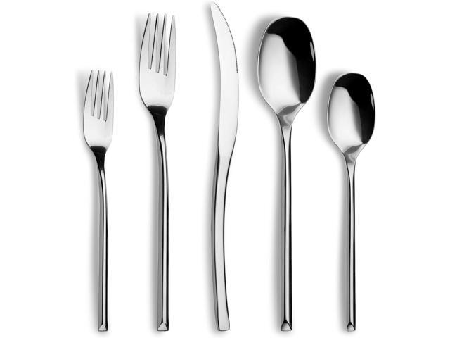 Click here for 40-Piece Silverware Set for 8 Modern 18/10 Stainle... prices