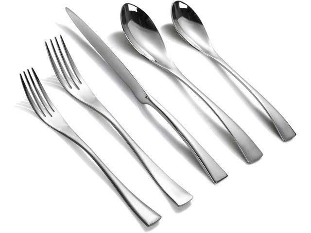 Click here for 20-Piece Silverware Set for 4 Heavy Duty 18/10 Sta... prices