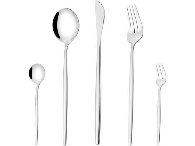 Click here for Mirror Modern Flatware Set for 4  20-Piece Stainle... prices