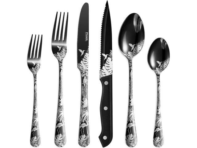 Click here for 24-Piece Black Jungle Silverware  Service for 4  S... prices