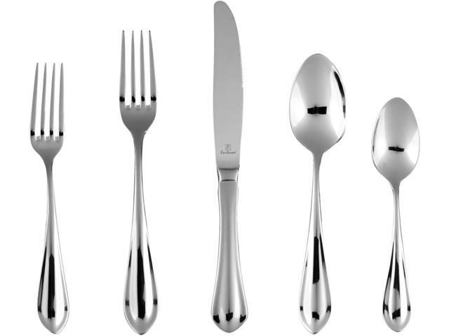 Click here for Fortessa Forge 18/10 Stainless Steel Flatware 20 P... prices