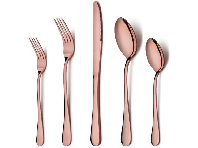 Click here for LIANYU 40-Piece Copper Flatware Silverware Set for... prices