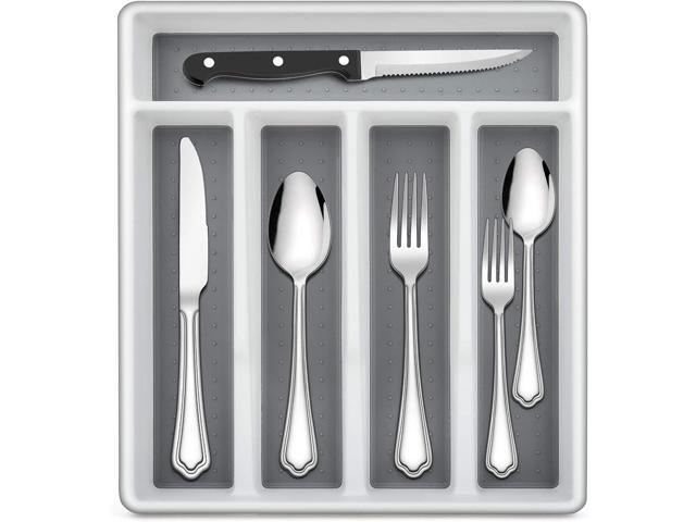 Click here for LIANYU 36-Piece Silverware Set with Steak Knives a... prices