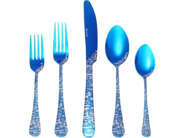 Click here for Blue Wave Cutlery Set 20 Pieces Stainless Steel Fl... prices