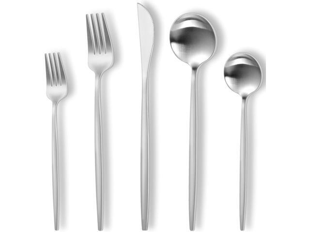 Click here for Matte Silverware Set  30 Piece Stainless Steel Mod... prices
