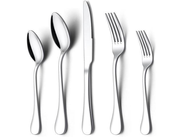 Click here for 60-Piece 18/10 Silverware Set Stainless Steel Flat... prices