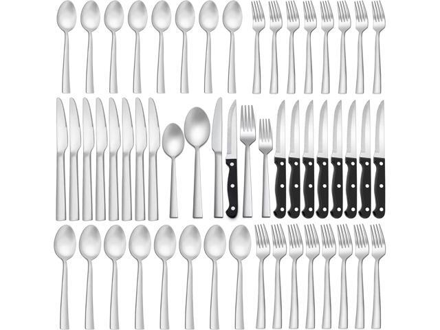 Click here for LIANYU 72-Piece Matte Silverware Set with Steak Kn... prices