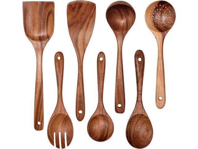 Click here for Wooden Non-Stick Kitchen Pan Toolset 7 Pieces Set... prices
