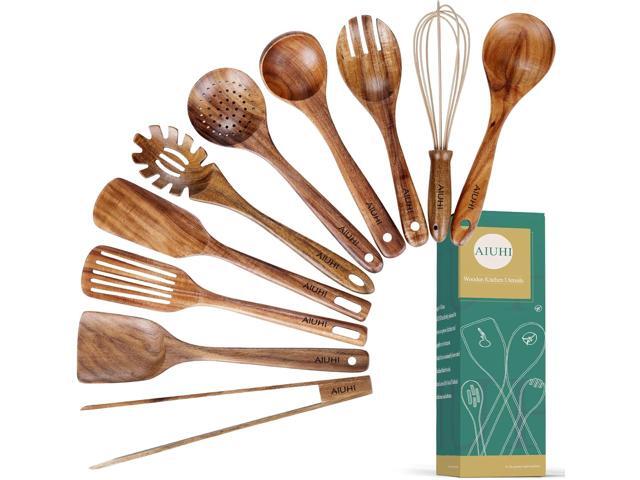 Click here for 10 Pack Wooden Utensils for Cooking  Wood Utensil... prices