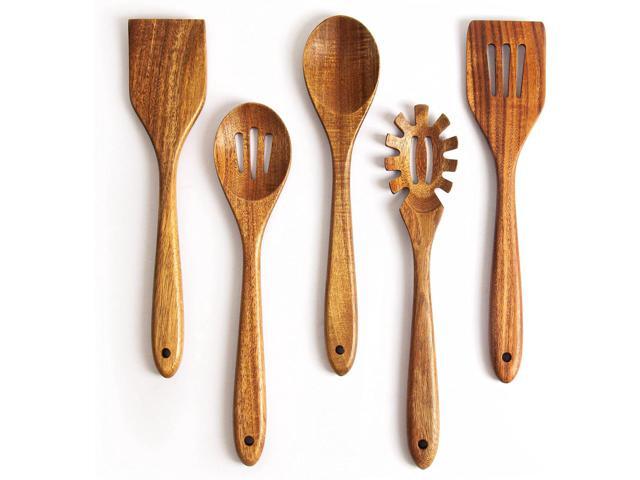 Click here for Acacia Wooden Spoons for Cooking: 5-Piece Kitchen... prices