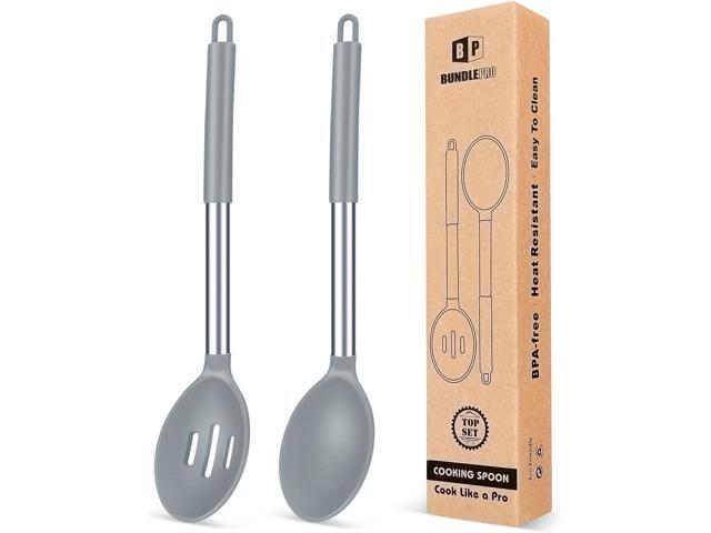 Click here for Pack of 2 Large Silicone Cooking Spoons Non Stick... prices