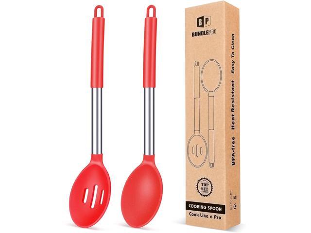 Click here for Pack of 2 Large Silicone Cooking Spoons Non Stick... prices