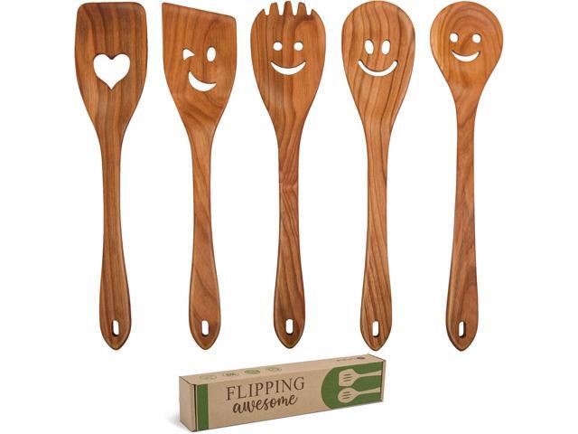 Click here for MFC 5-Piece Wooden Cooking Spoons - Kitchen Spatul... prices