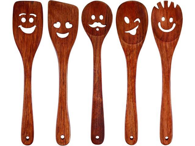 Click here for HANSGO 5PCS Wooden Cooking Spoons  Funny Wooden Ut... prices
