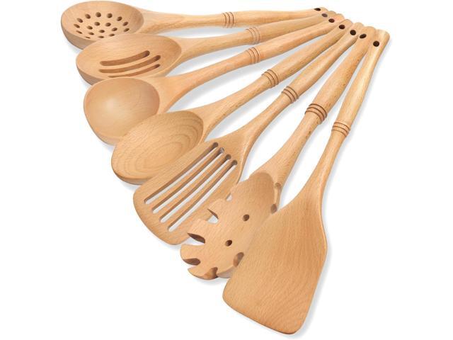 Click here for comfoyar Wooden Spoons for Cooking  7 Pieces Kitch... prices