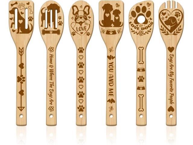 Click here for GLOBLELAND 6Pcs Dog Bamboo Cooking Utensils Wooden... prices